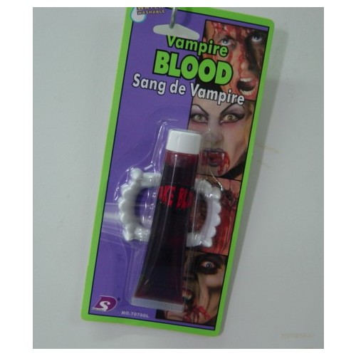 Vampire Fangs with Blood Tube - Costume World